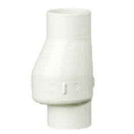 White Pvc Flapper Check Valve Slip X Slip - Aquarium Specialty